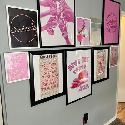 Tequila Guest Check Print Trendy Wall Art Guest Check Poster Tequila ...