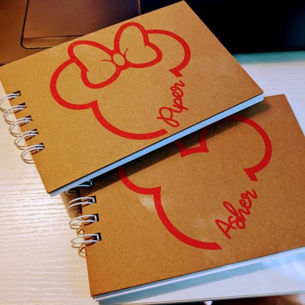 7" X 5" White Blank Scrapbook, Autograph Book, Brown Chipboard Album ...