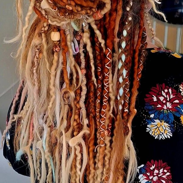 Queen Mab's Rainbow Full Set of Wool Dreadlocks - Etsy