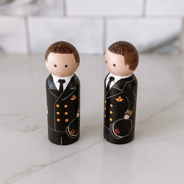 Custom Pilot Peg Doll - Etsy