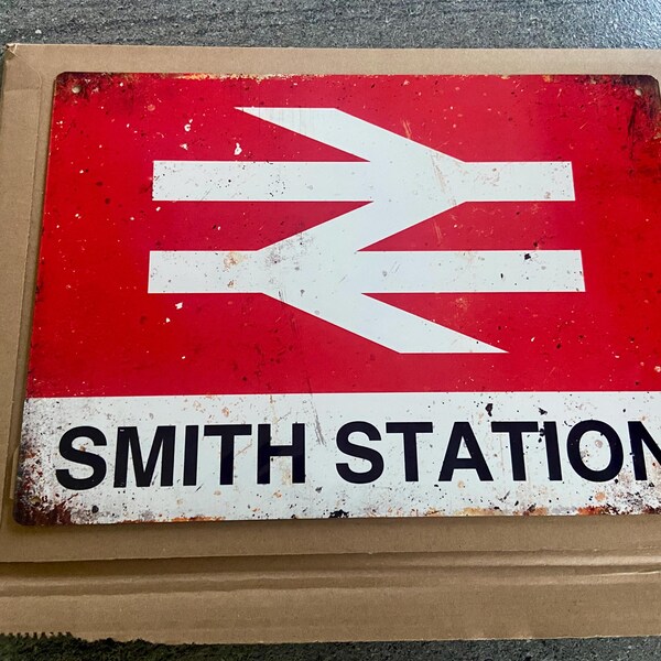 Personalised Metal Street Sign. Worn or Clean Look Available in 3 Sizes ...