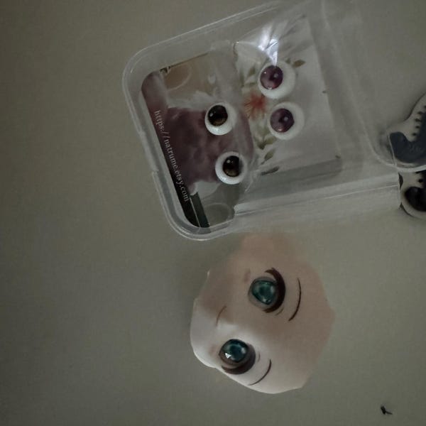Cute Anime Doll Eyes 8mm to 26mm Resin Plaster Doll Eyes With Heart ...