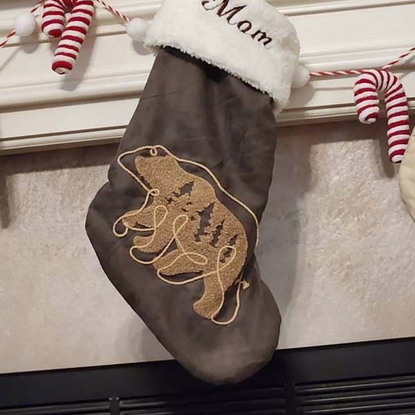 Personalized Christmas Sack Monogrammed Xmas Sack With Name Santa Sack ...