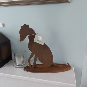 Rusty metal greyhound/whippet/lurcher gift greyhound/whippet | Etsy