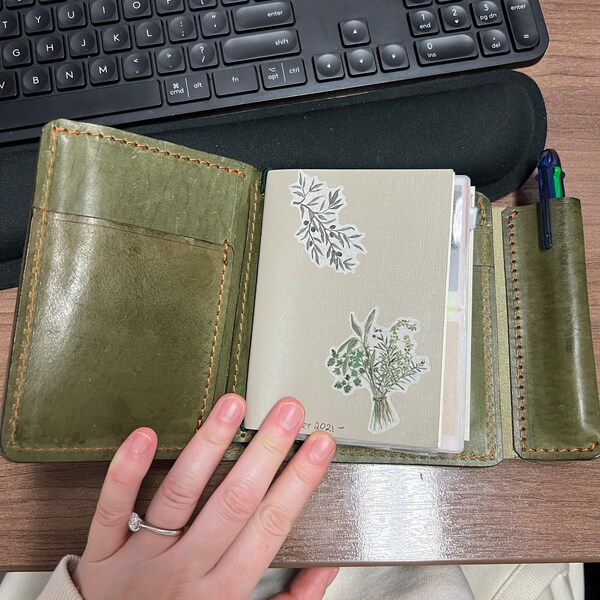 Big Back Pocket (for All Kinds Leather)apple Pig Traveler's Notebook - Etsy