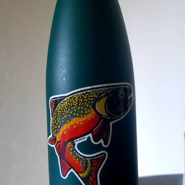 Fish Patch Fly Fishing Salmon Trout Nautical Boat Adventure River Raft ...