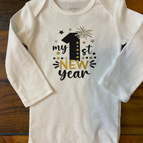 My 1st New Year SVG, Happy New Year SVG, New Year's Png, 2025 Svg ...