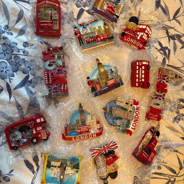 London Icon Ceramic Fridge Magnets - Souvenir Gift - Etsy