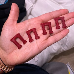 3 Inches Instant Iron on Greek Alphabet with White Outline - Etsy