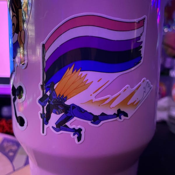 ULTRAKILL V2 X Mirage Yuri Sticker Designed by Staruri - Etsy