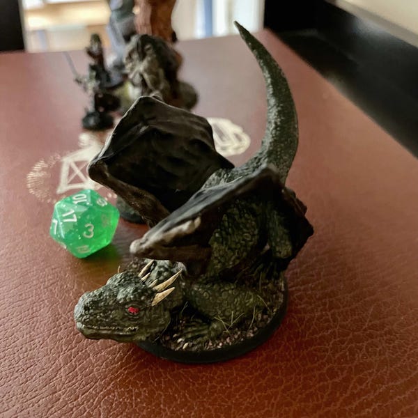 Hand Painted Half Orc Paladin, Fighter, Warrior Miniature for Dungeons ...