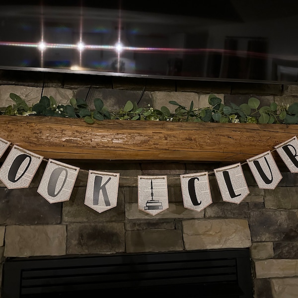 Printable Book Club Banner, Classroom Banners, Literature Themed Banner ...