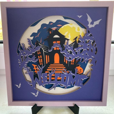 3D JOY SVG Christmas Shadow Box Svg Cricut Files Cardstock - Etsy UK