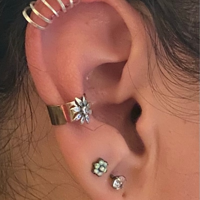 Six Wire Ear Cuff Ear Wrap Helix Ear Cuff Cartilage Ear Cuff Helix Ear ...