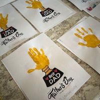 Best Dad Keepsake Handprint Memory Craft, Printable Handprint Art for ...