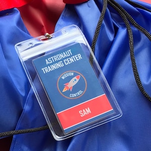 Space Party Astronaut Training Pass Template Printable Birthday Party ...