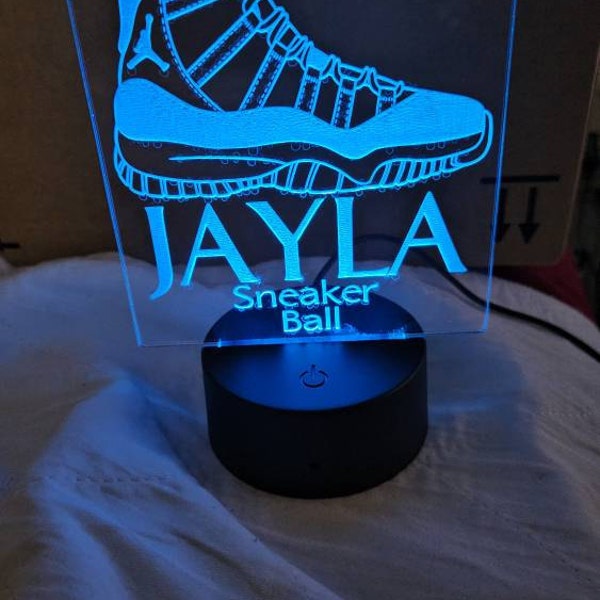 Sneaker Ball L.e.d Light Room Decor Jordan Decor Basketball Decor ...