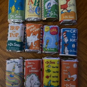 Dr. Seuss Hershey Miniatures Wrappers - Etsy