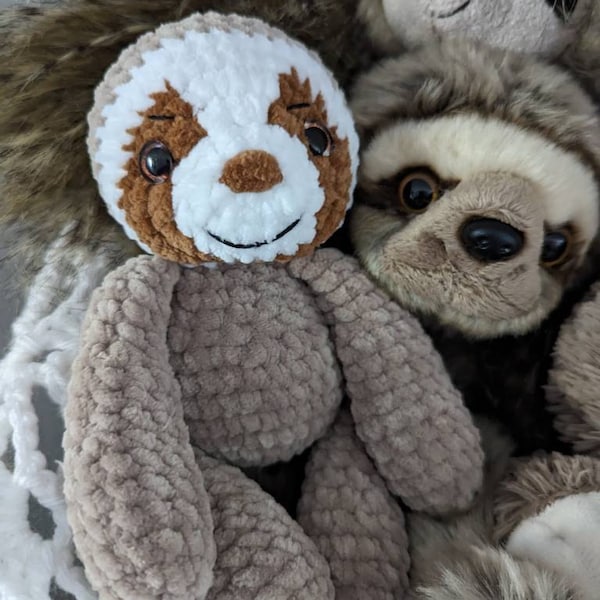 Sloth Crochet Pattern Amigurumi PDF Pattern - Crochet Sloth Plush ...