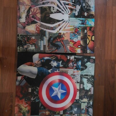 Custom Comic Coffee Table With Epoxy Resin - Etsy