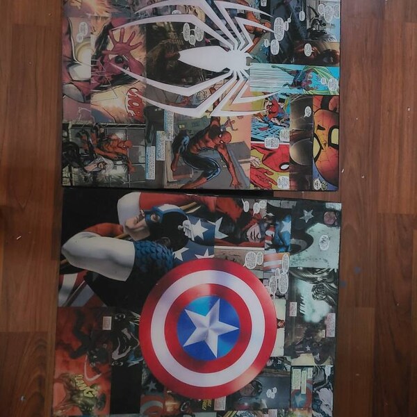 Custom Comic Coffee Table With Epoxy Resin - Etsy