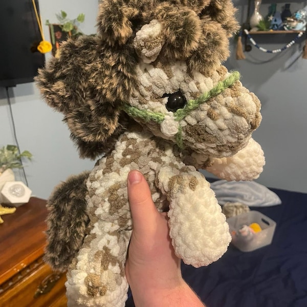 BUNDLE Paylin the Pony STUFFIE + SNUGGLER Crochet Pattern | No Sew Low ...
