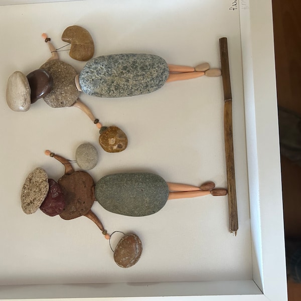 Pebble Art Friend Painting, Custom Handmade, Rock Art Best Friends Gift ...