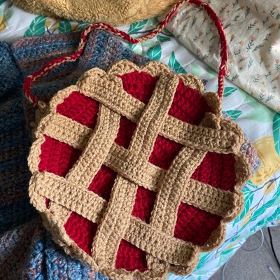 Cherry Pie Purse Crochet Pattern Cottagecore Nature Woodland Aesthetic ...