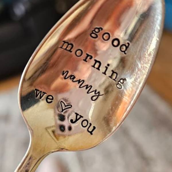 May You Always Have One More Spoon, Spoonie, Vintage Hand Stamped ...