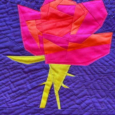 Rose, 9 Quilt Block Foundation Paper Pieced Pattern - Etsy