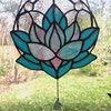 Lotus Stained Glass Pattern Flower Stained Glass Pattern Digital ...