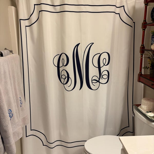 Custom Monogrammed Bath Mat Personalized Bathroom Decor Bathroom ...