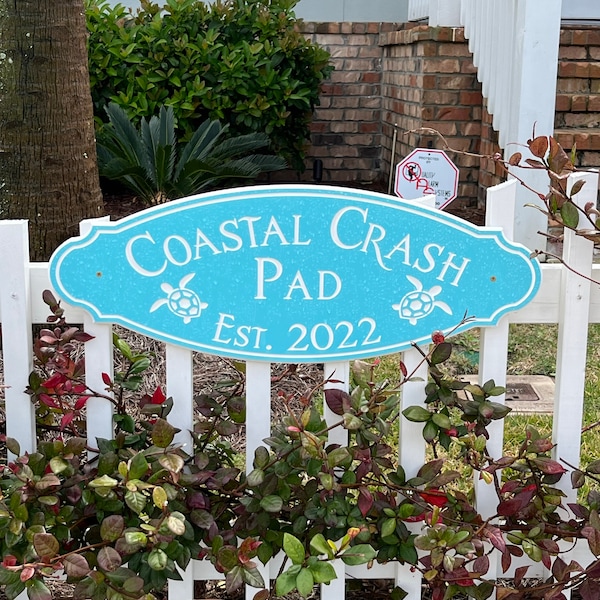 Personalized Custom PVC Sign for Your Beach Home Coastal Retreat ...