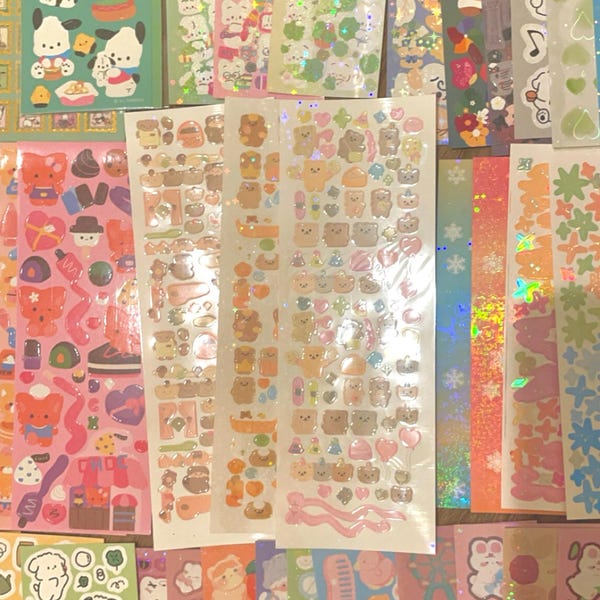 Huge Deco Polco Stickers Sheets Pack| Cute Korean Stickers Set ...