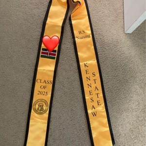 Class of 2026 Graduation Sash, Personalized Graduation Sash, Cal Sate ...
