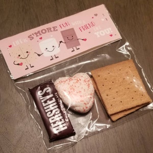 PRINTABLE Smores Valentines Day Kid Gifts for School Valentines ...