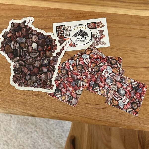 Lake Superior Agates - Educational I.D Poster - Lake Superior Agates of ...