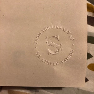 Book Embosser Stamp Fantasy Book Stamp Personalised Made in UK 1.5 ...