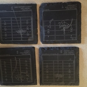 Greatest Virginia Tech Football Plays: Slate Coasters set of 4 - Etsy
