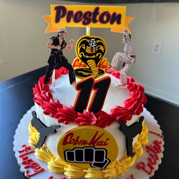 Ninja Kai Theme Cake Topper - Cobra Party Decor - Etsy