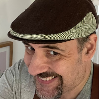 Plaid Wool Flat Jeff Cap Ivy Driving Cap Custom Handmade - Etsy