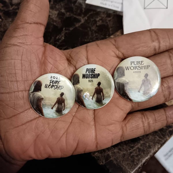 JW Convention 2025 Pure Worship Pin Buttons|6 Styles|pure Worship Pins ...