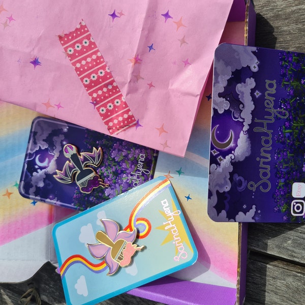 Neopets Paint Brush Darigan Brush Gold Glitter Small Enamel Pin - Etsy