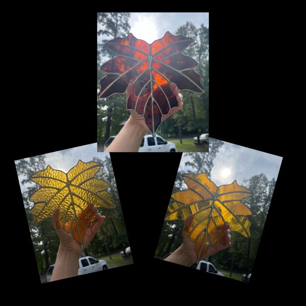 PATTERN • Maple Leaf Stained Glass Pattern • Digital Download ...