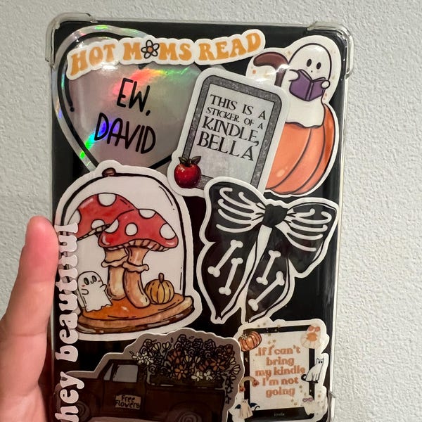 Pastel Spooky Book Club Vinyl Sticker Kindle Sticker Bookish Sticker ...