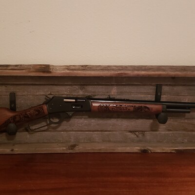 Rustic Gun Rack, Gun Rack Display, Railroad Spike Gun Rack Display ...