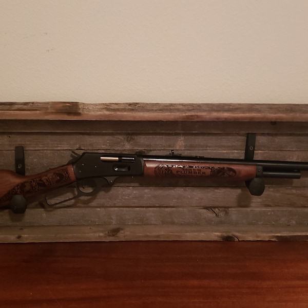 Rustic Gun Rack, Gun Rack Display, Railroad Spike Gun Rack Display ...