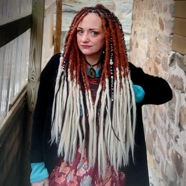 White Blonde Knotless Braids, Viking Dread Extension, Blond Braids and ...