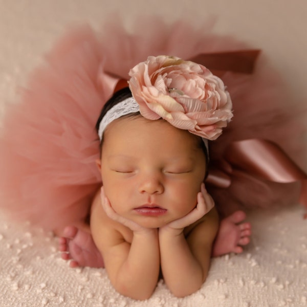 PINK TUTU, Newborn Tutu Set, Newborn Tutu and Headband, Baby Tutu ...