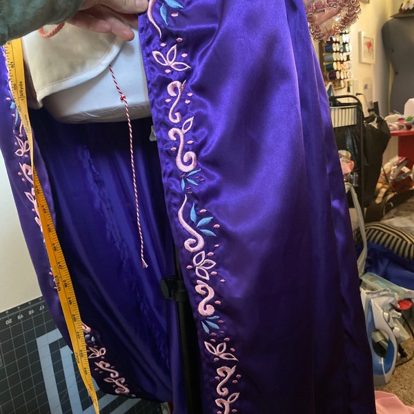Rapunzel From Tangled Cosplay Dress Embroidery Digital Embroidery ...